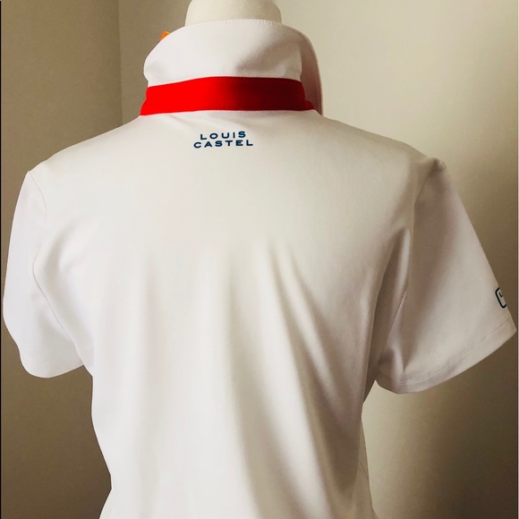 Louis Castel | Tops | Louis Castel White Golf Polo Shirt Top Nwt | Poshmark